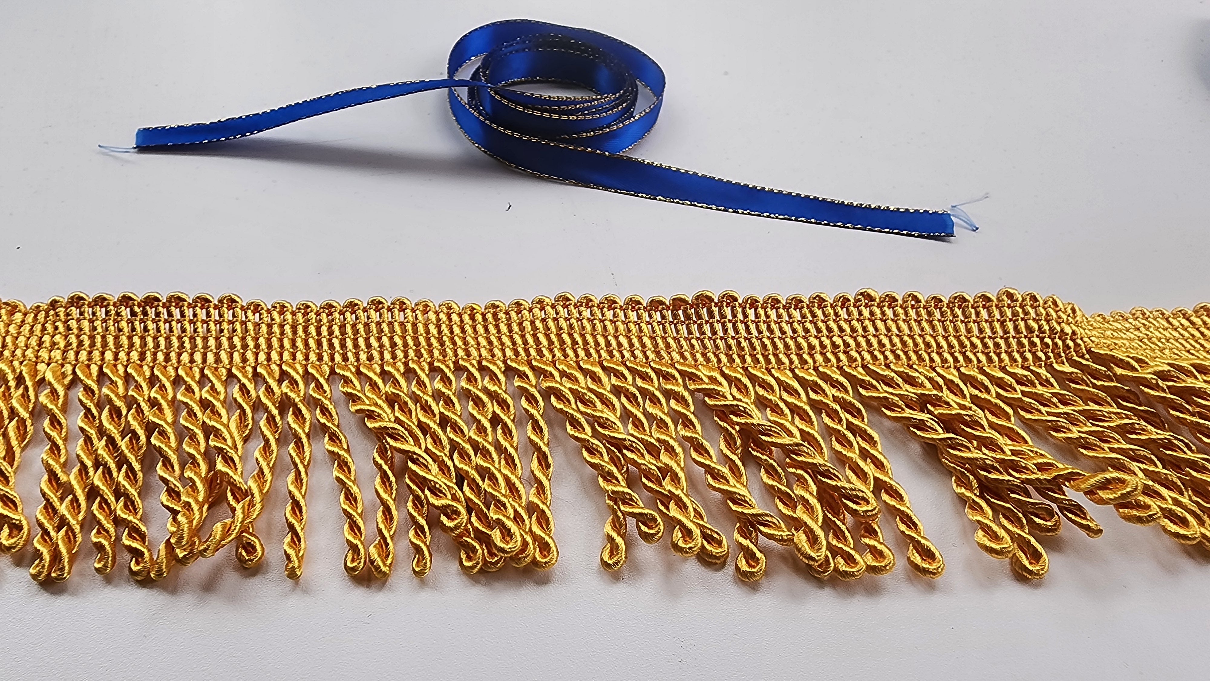 2" Bullion fringes flag yellow 💛 – Ofiras Creations